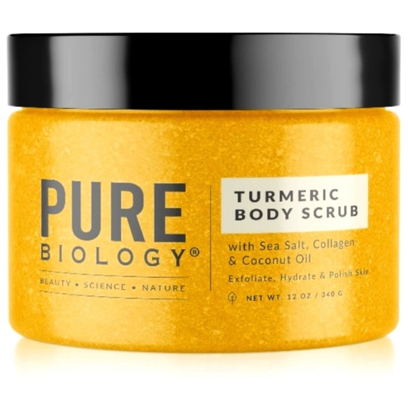Pure Biology | Skincare | New Pure Biology Turmeric Body Scrub | Poshmark
